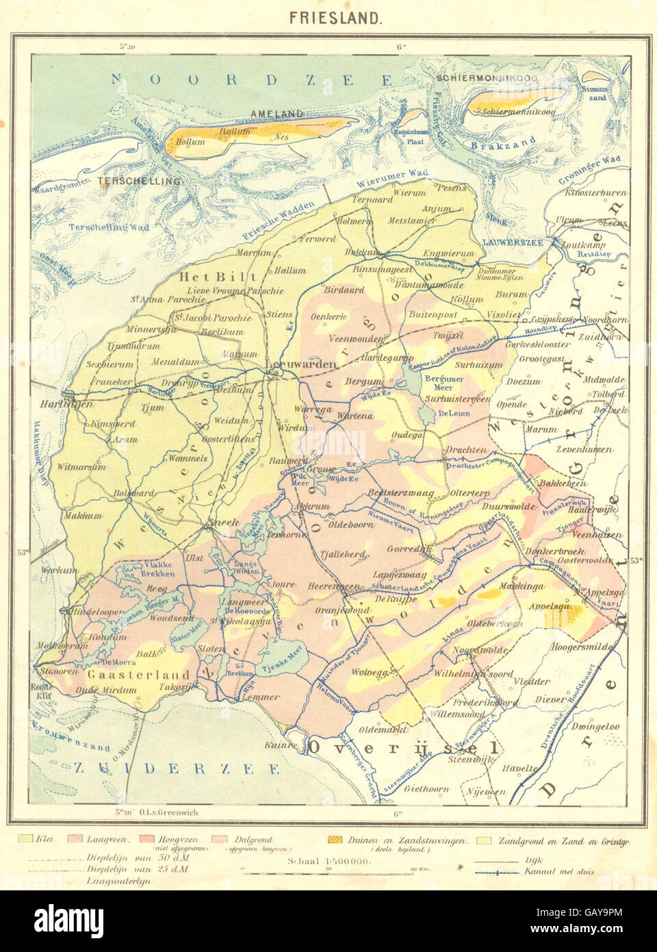 Friesland Map High Resolution Stock Photography and Images - Alamy