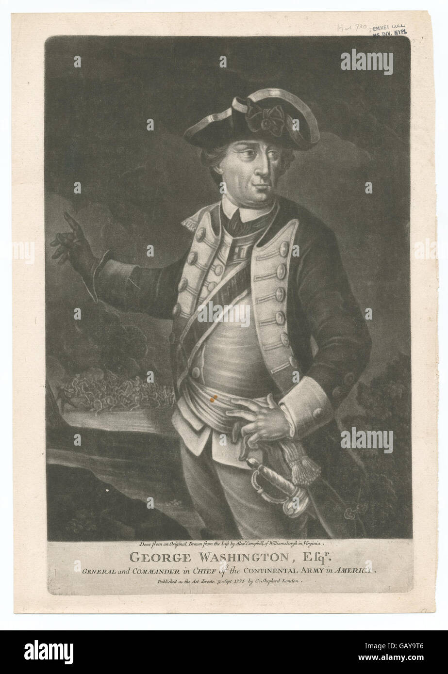 Commander in chief of the continental army hi-res stock photography and ...