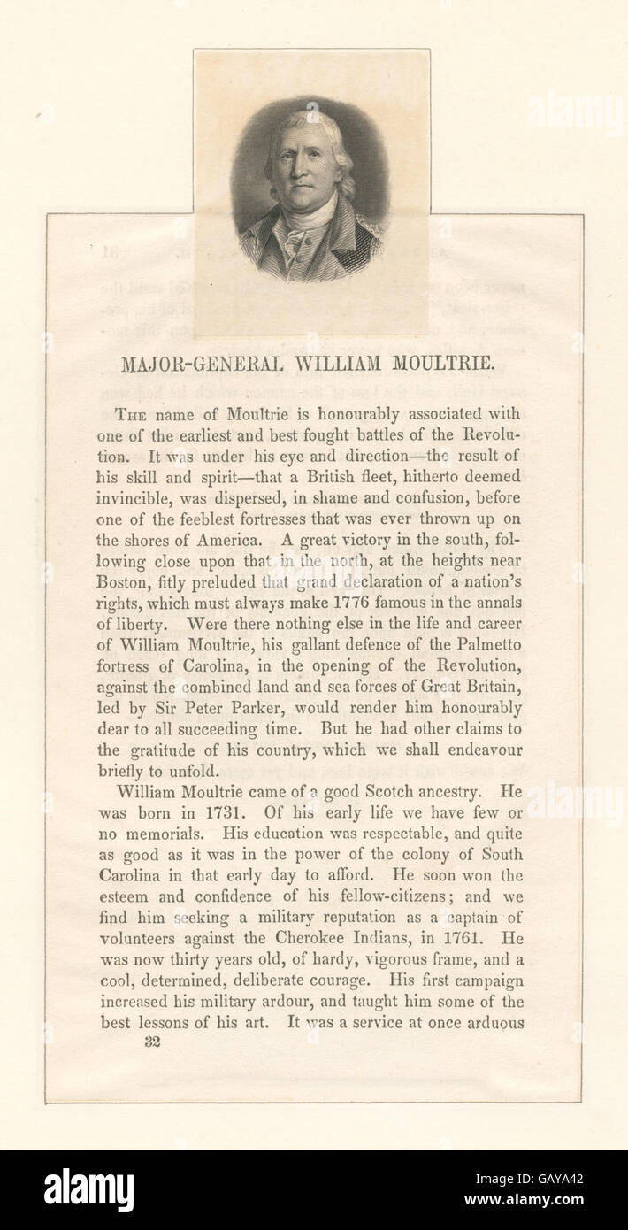 William moultrie hi-res stock photography and images - Alamy