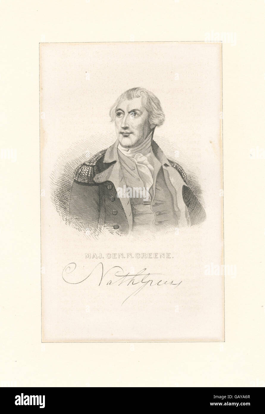 A reference to Major General Nathanael Greene, an American ...