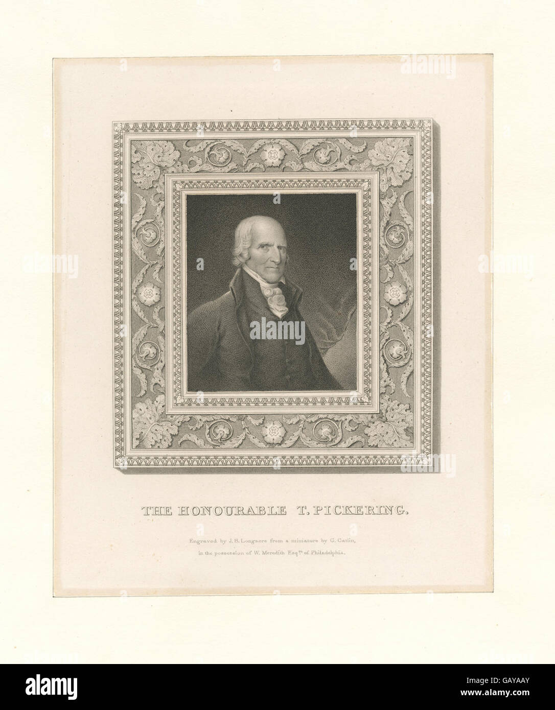 The Honourable T. Pickering likely refers to Timothy Pickering, a ...