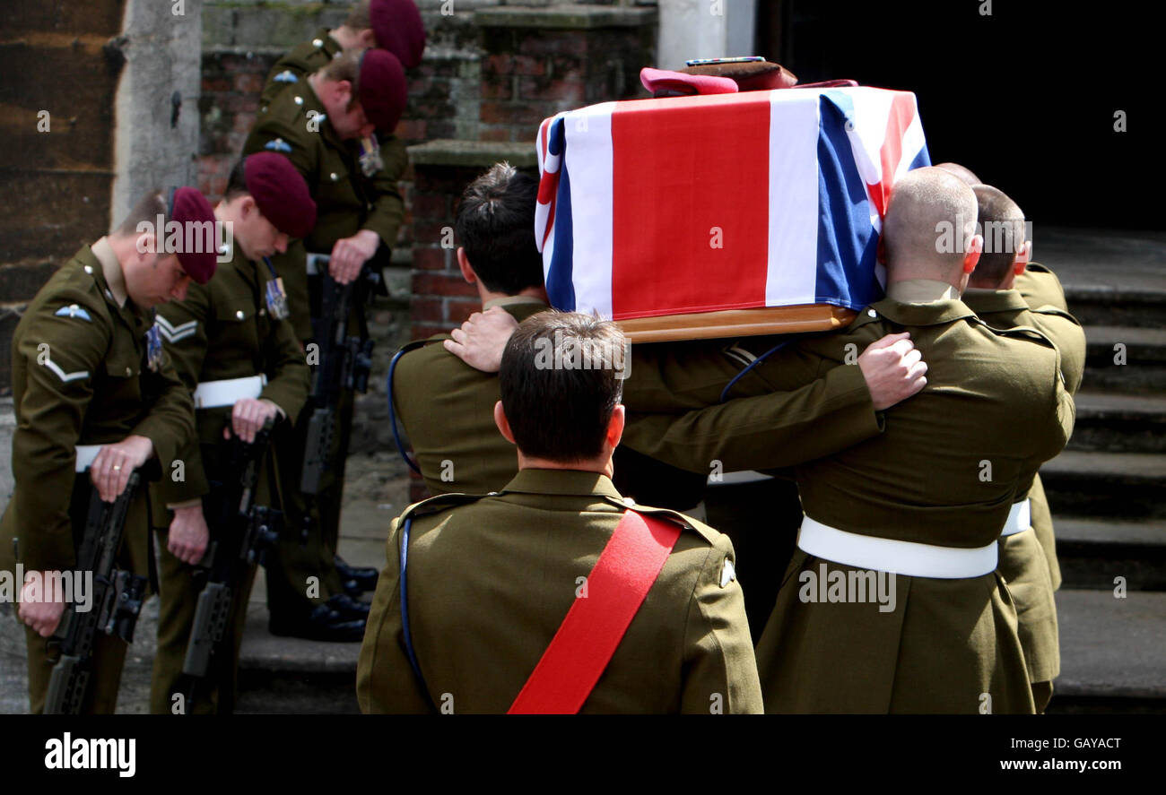 Funeral of Lance Corporal James Bateman Stock Photo - Alamy