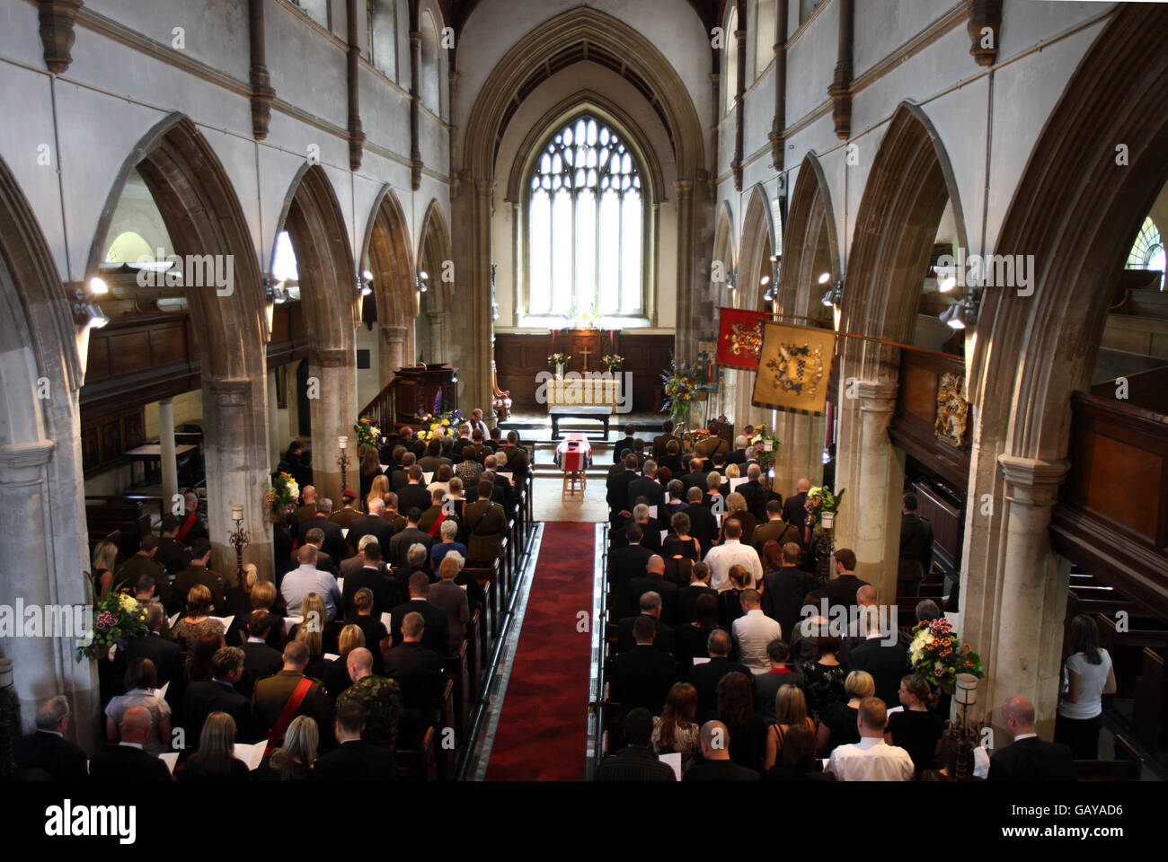 The funeral paratrooper lance corporal james bateman st peters church ...