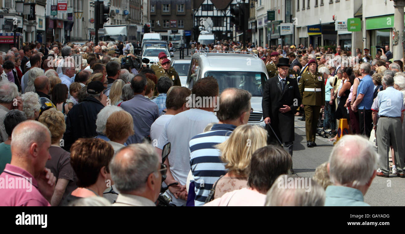 Funeral of Lance Corporal James Bateman Stock Photo - Alamy