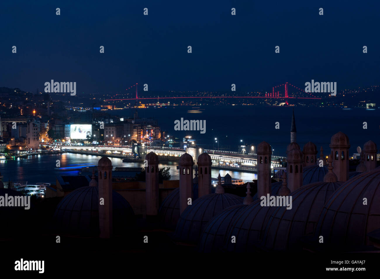 Istanbul at night Stock Photo - Alamy