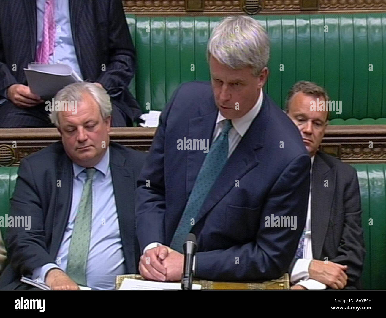 Shadow health secretary Andrew Lansley responds to the statement given ...