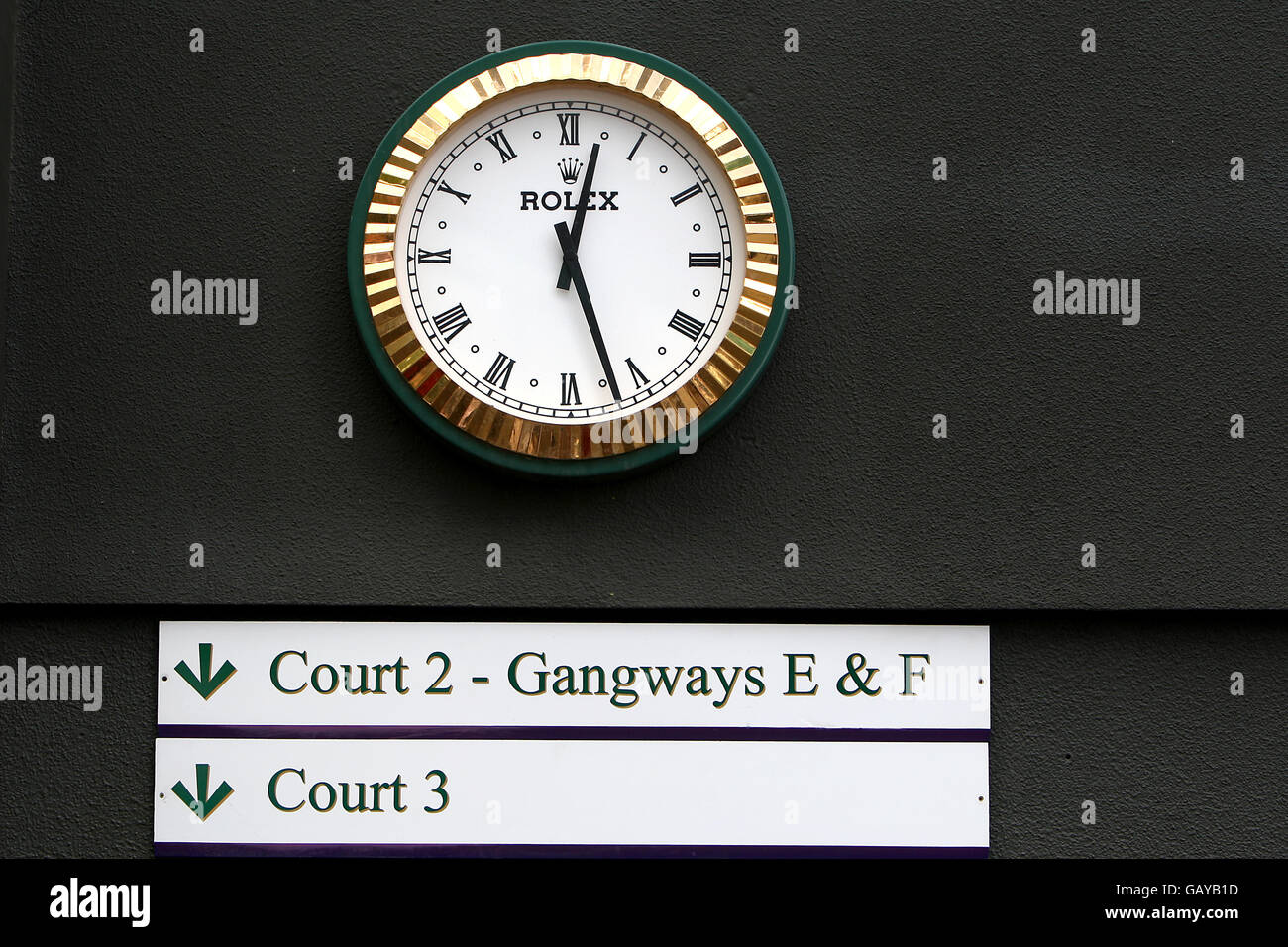 Rolex clock wimbledon tennis hi-res stock photography and images - Alamy