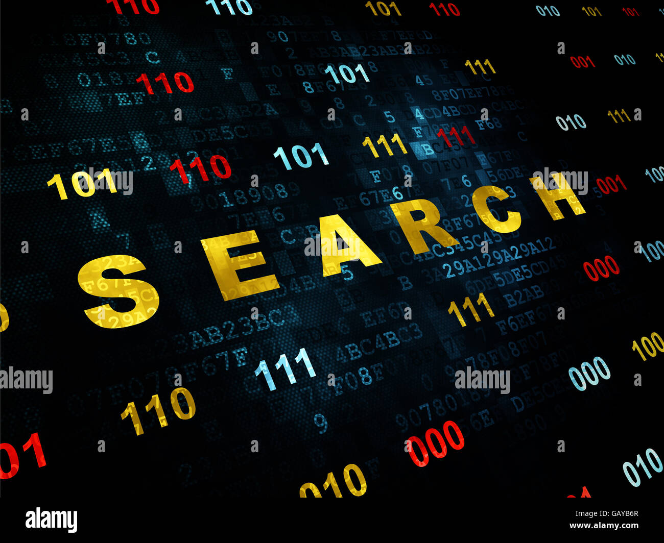 Web design concept: Search on Digital background Stock Photo - Alamy