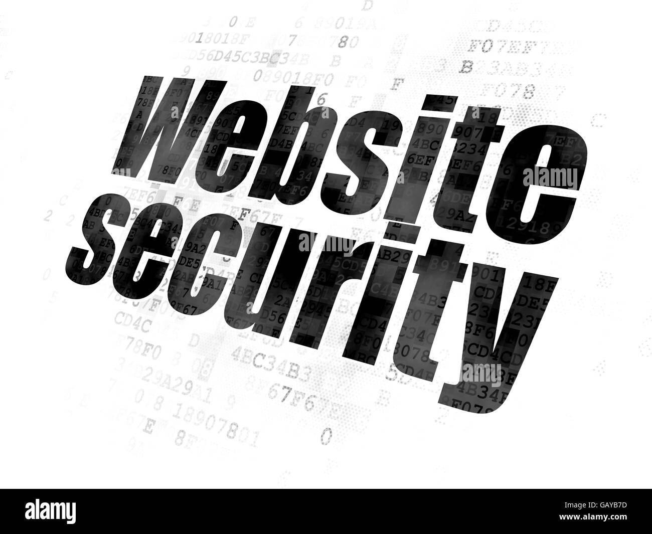 Web design concept: Website Security on Digital background Stock Photo ...