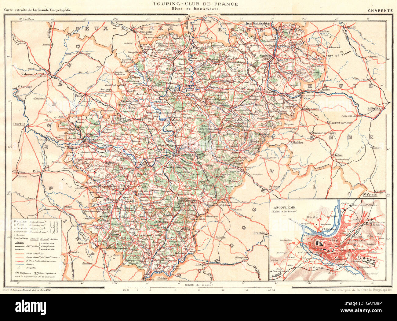 Map of angouleme hi-res stock photography and images - Alamy