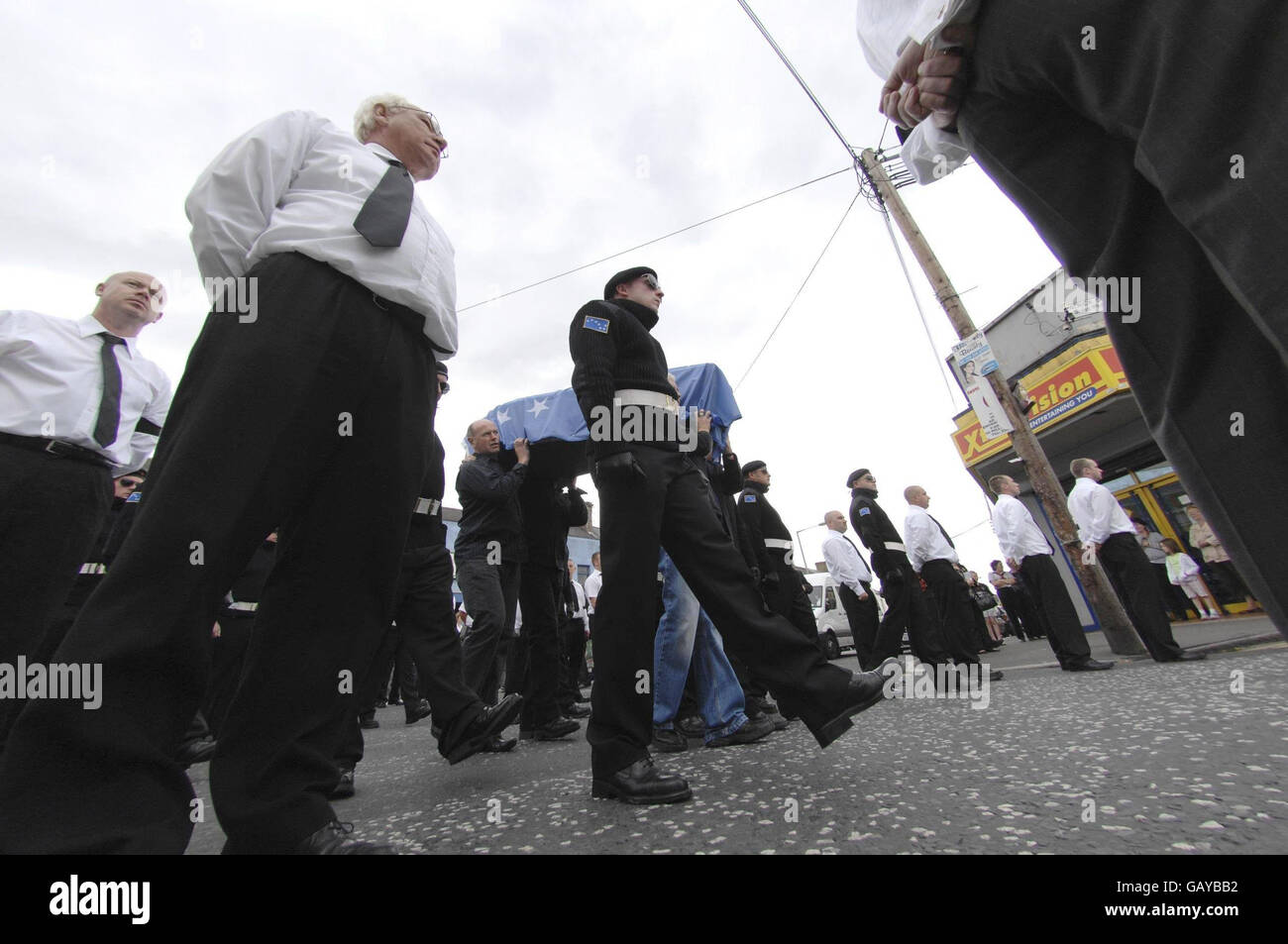Republican Christopher (Crip) McWilliams funeral cortege arrives at St ...