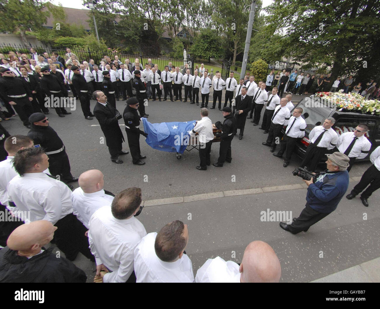 Crip McWilliams funeral Stock Photo - Alamy