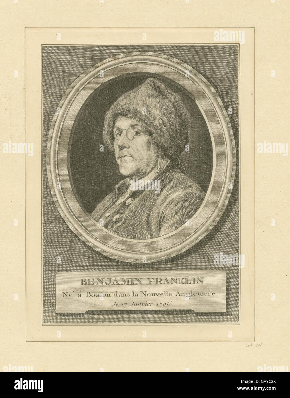 A historical reference to Benjamin Franklin, born in Boston, New ...