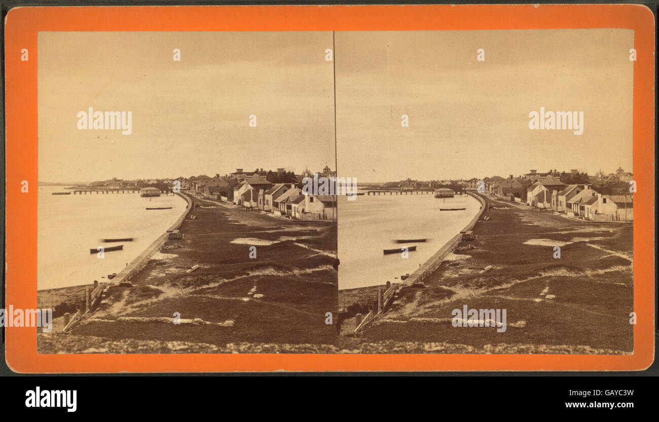 A view of St. Augustine, Florida, as seen from Fort Marion, one of the ...