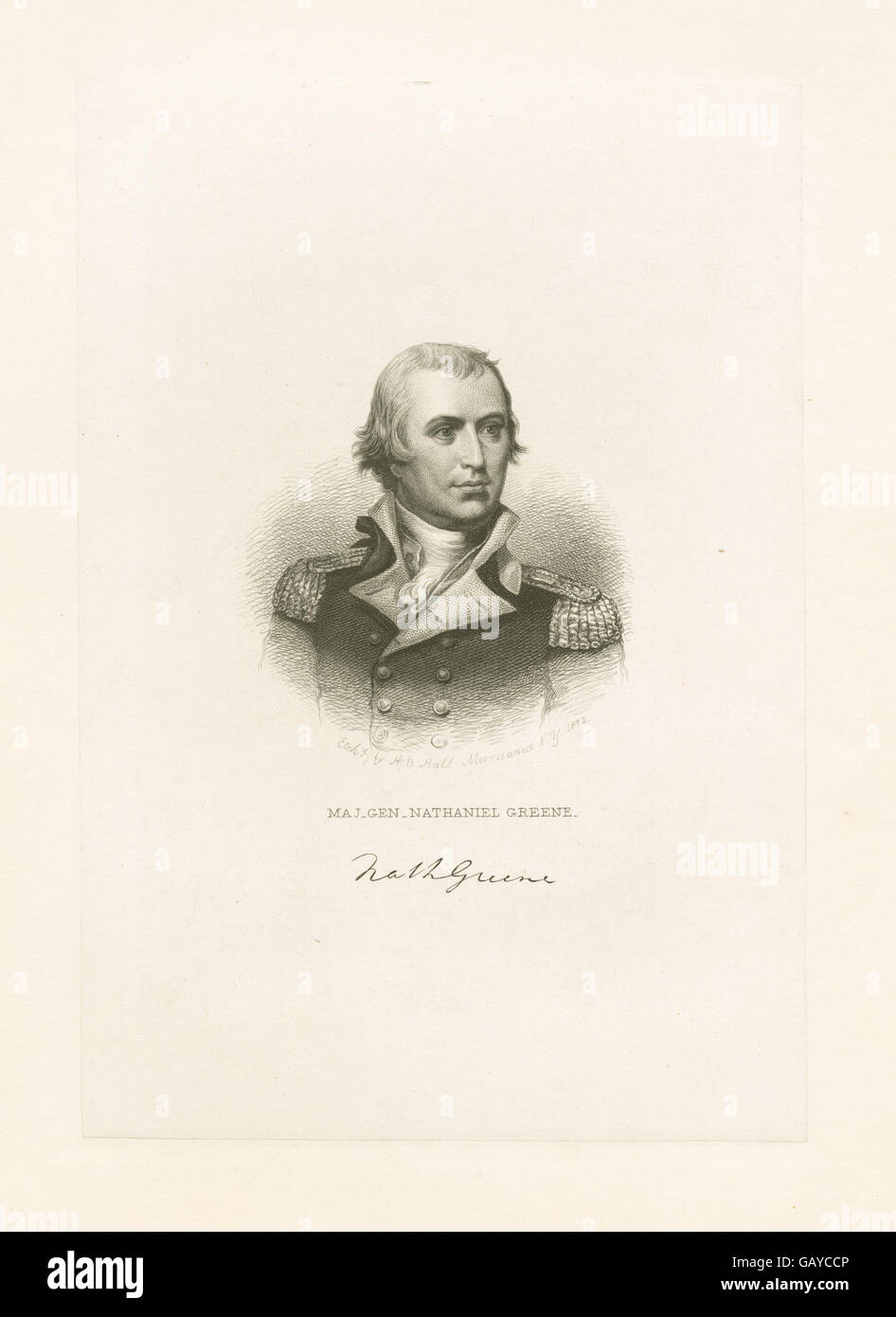Major General Nathaniel Greene, a prominent figure in the American ...