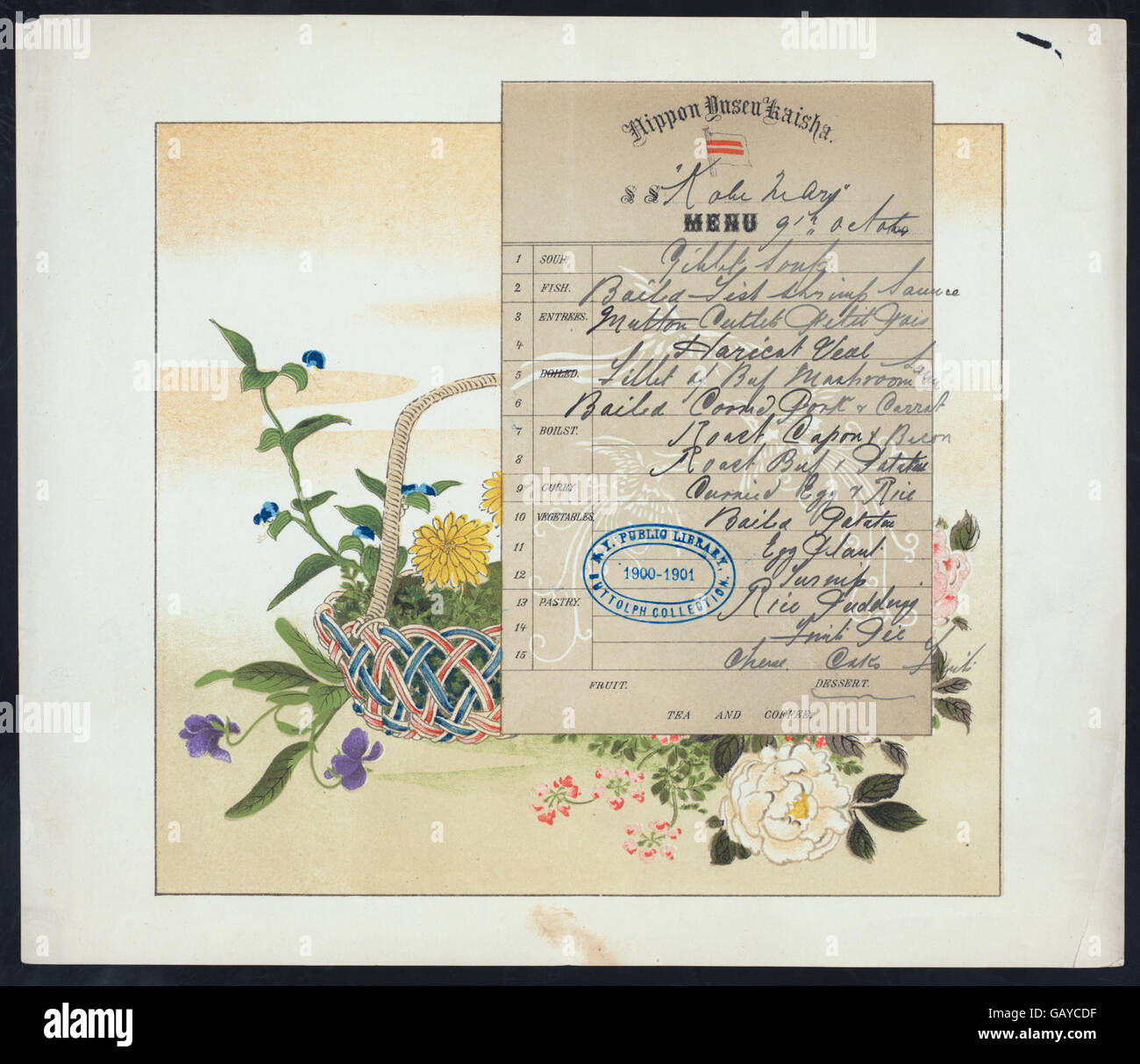 A dinner hosted by Nippon Yusen Kaisha aboard the S.S. Kobe Maru, a ...