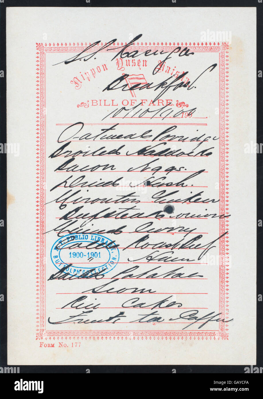 A breakfast event held aboard the S.S. Kasuga, a ship operated by ...