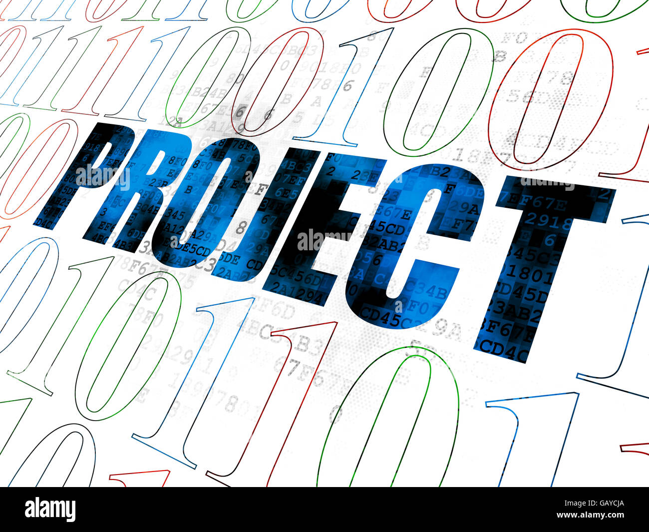 Business concept: Project on Digital background Stock Photo - Alamy