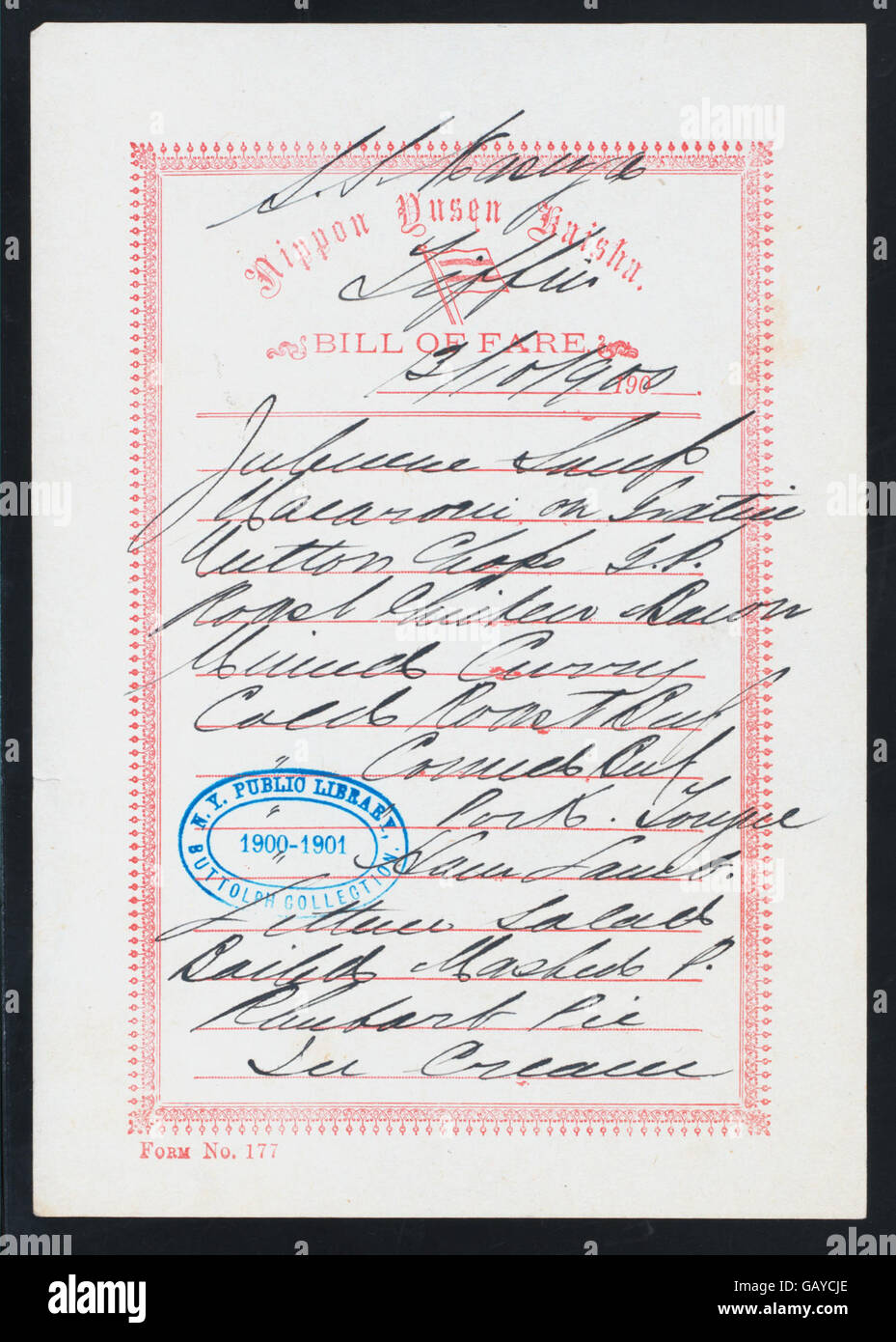 The SS Kasuga, a ship operated by Nippon Yusen Kaisha, is depicted ...