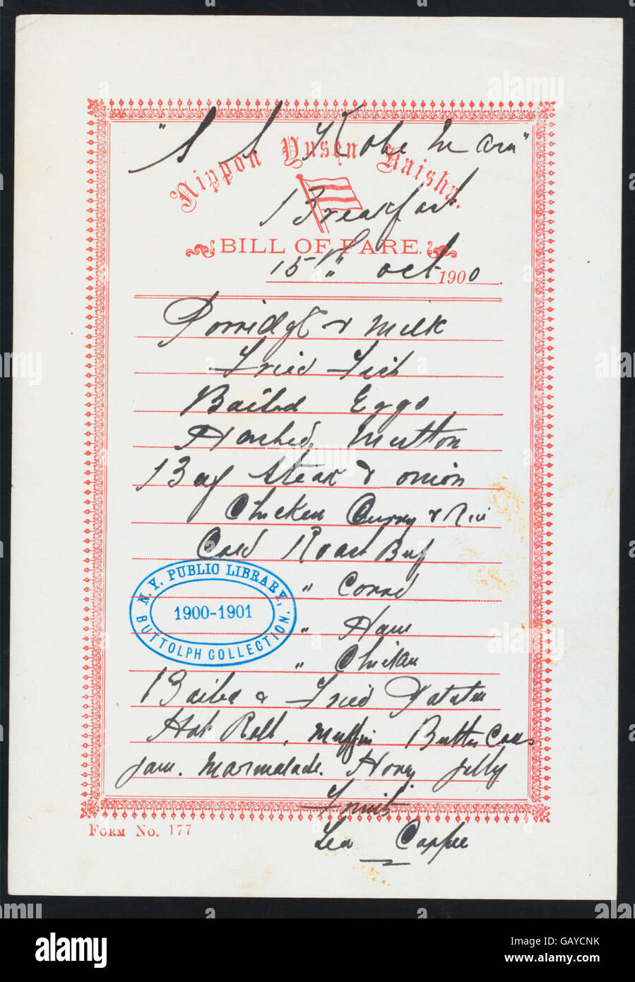 A breakfast event held aboard the SS Kobe Maru, a ship operated by ...