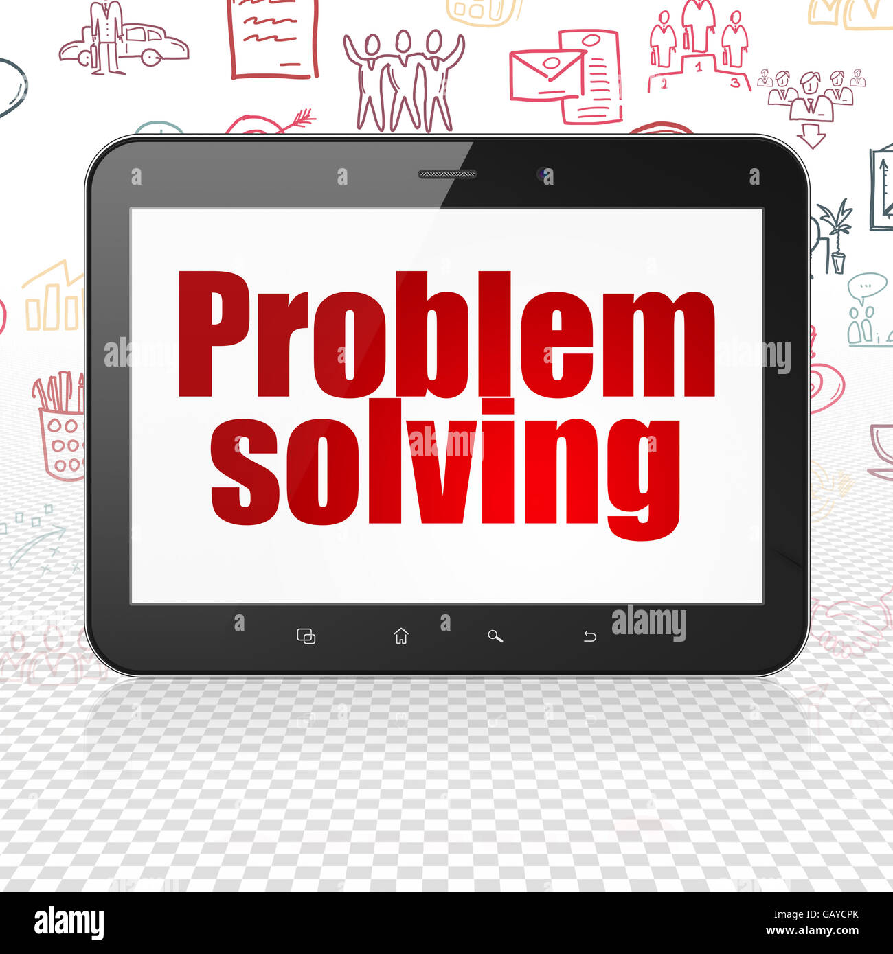 Problem solving concept doodle icons hi-res stock photography and ...