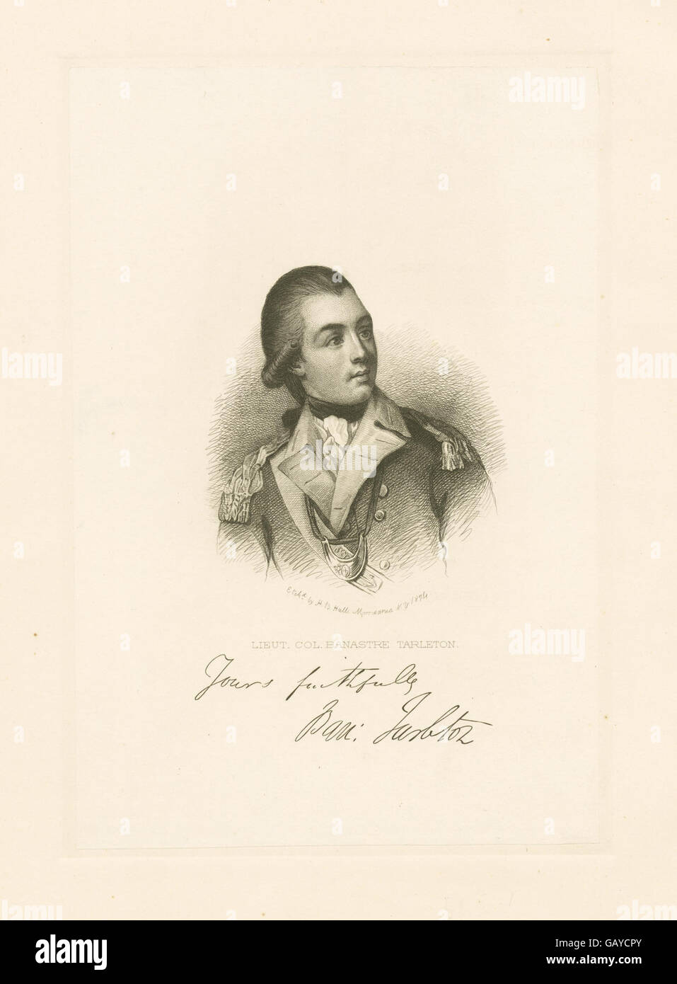 Lieutenant colonel banastre tarleton hi-res stock photography and ...
