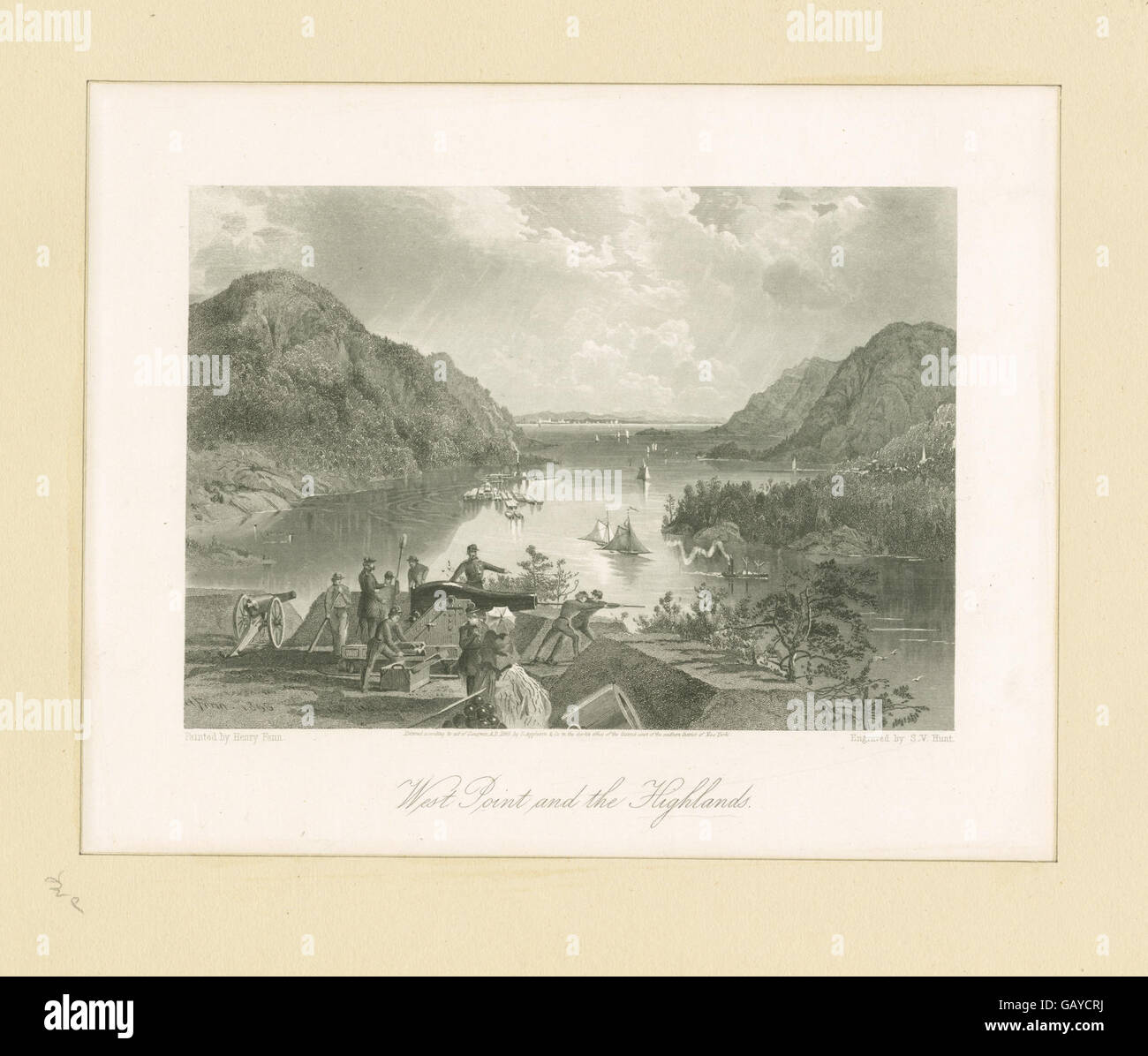 This refers to a view or depiction of West Point, the United States ...