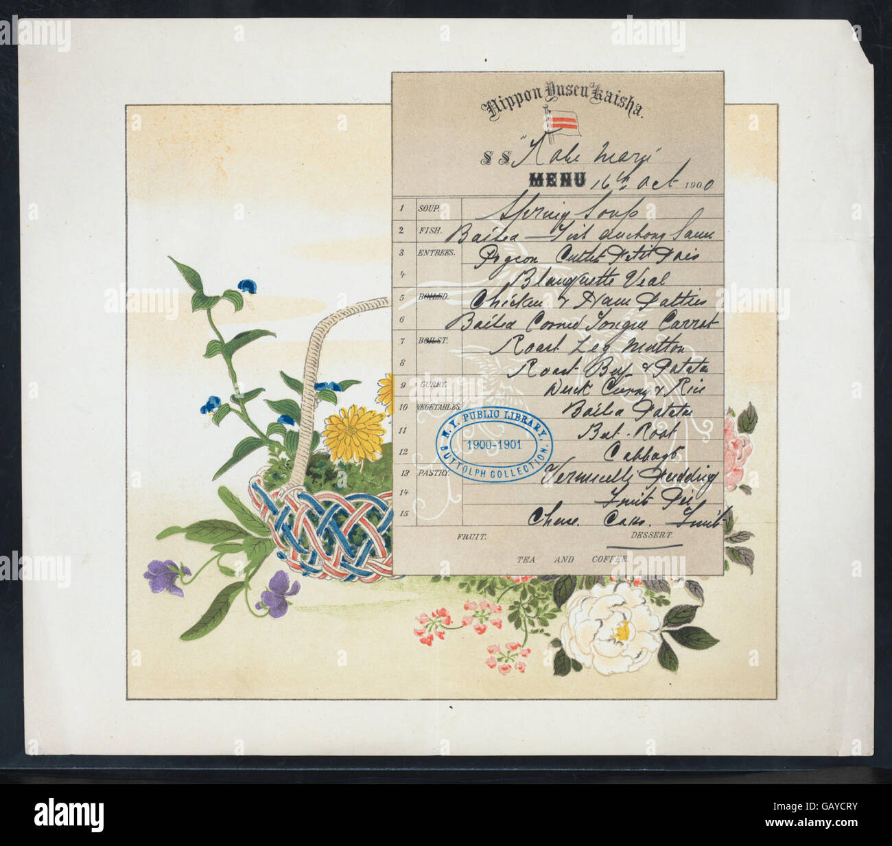 A dinner event held aboard the SS Kobe Maru, operated by Nippon Yusen ...