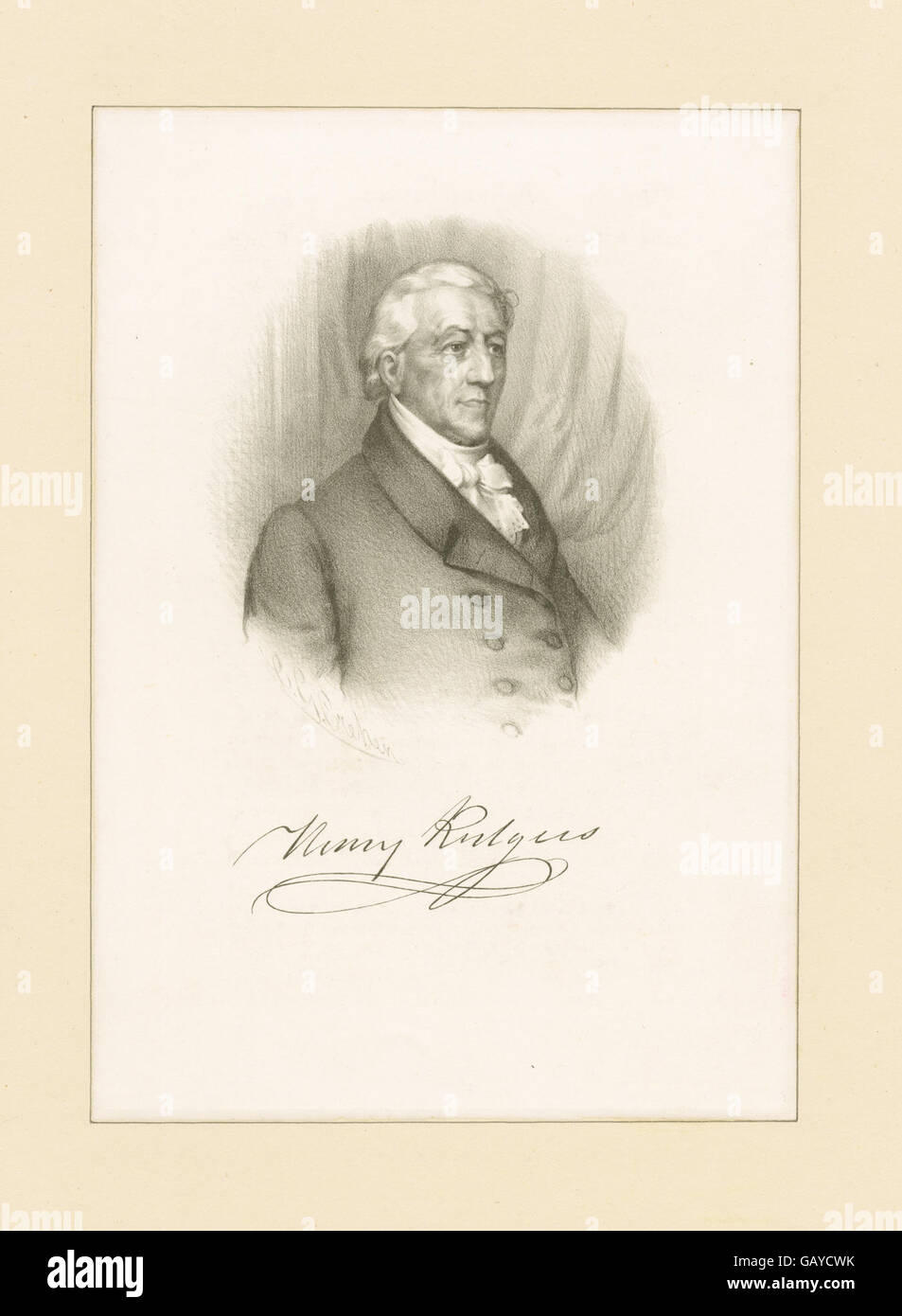 Henry Rutgers ( b13512824-424373 Stock Photo - Alamy