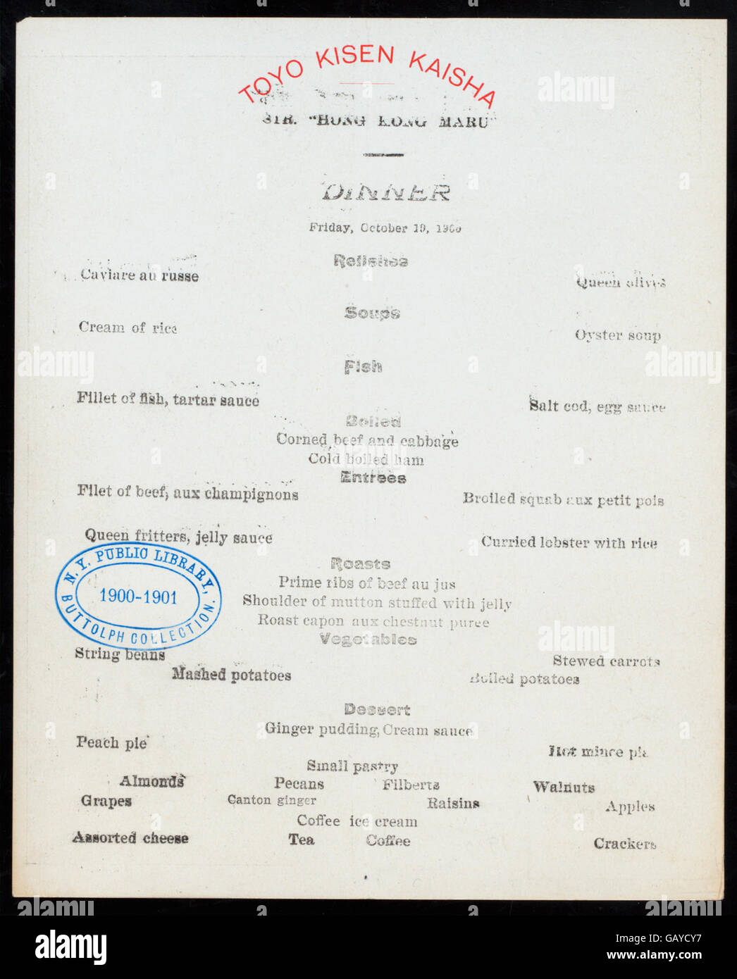 The dinner hosted by Toyo Kisen Kaisha aboard the Hong Kong Maru, a ...