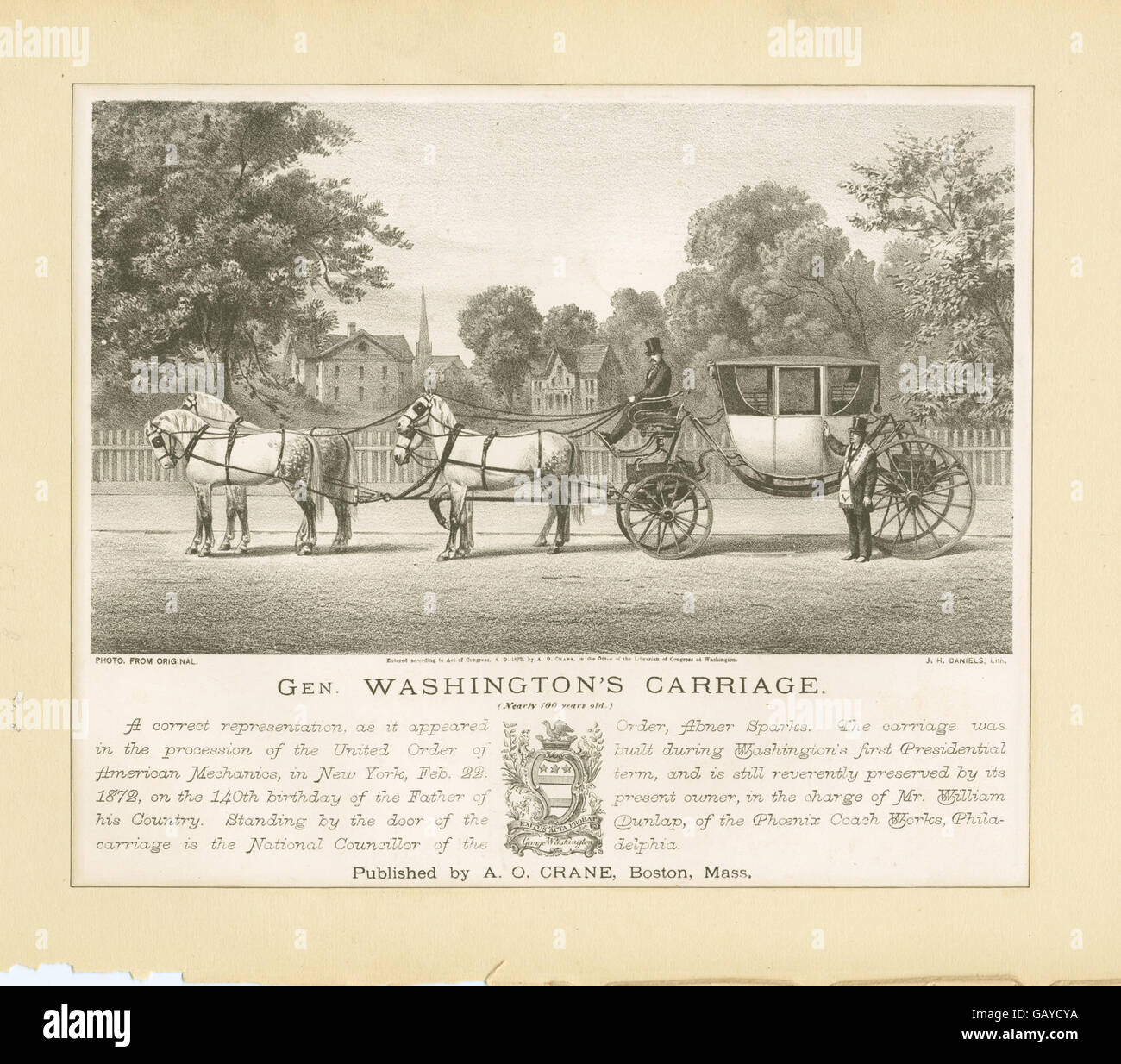 General George Washington’s carriage, a symbol of his role as a leader ...