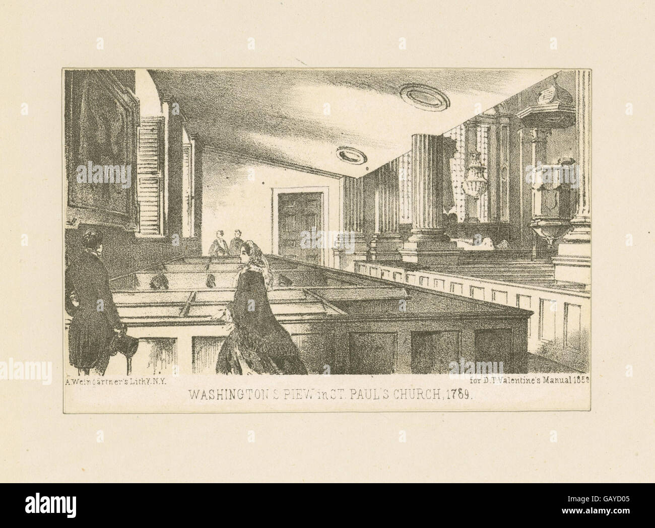 A reference to George Washington's pew in St. Paul's Church, located in ...