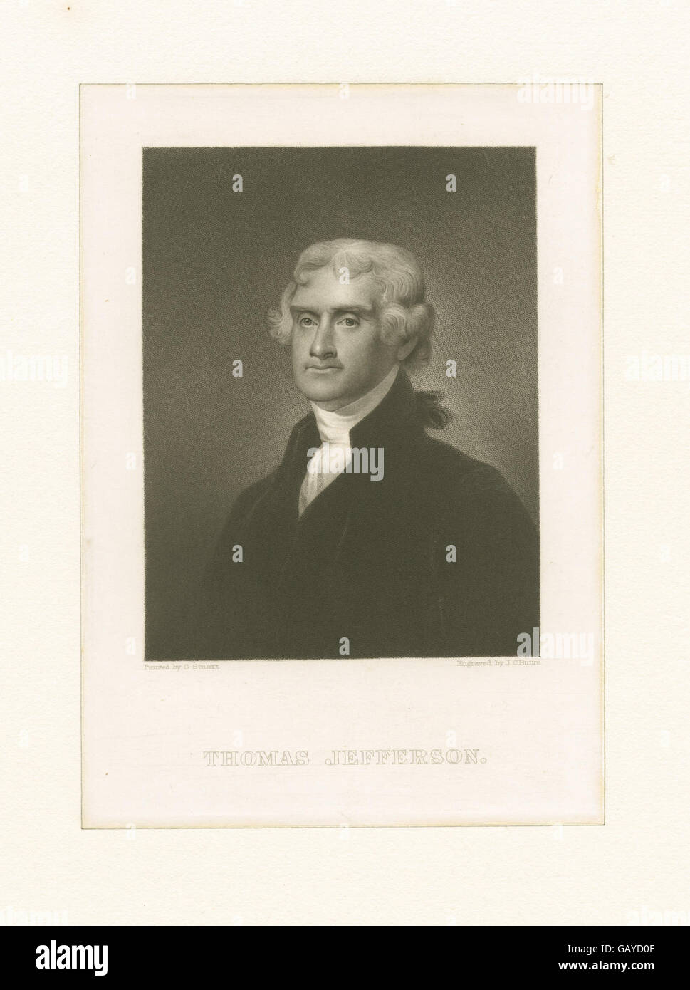 Thomas Jefferson, the third President of the United States and ...