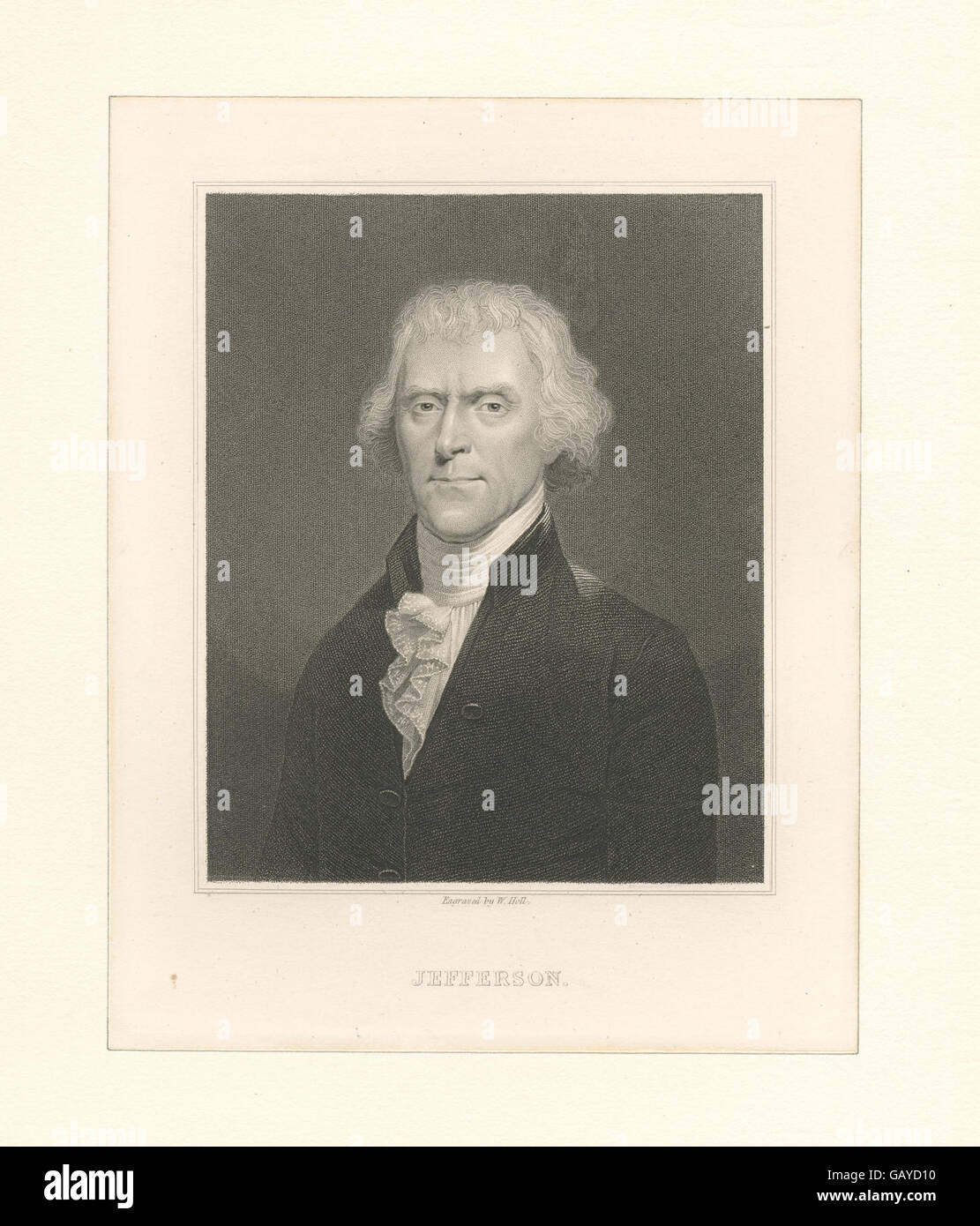 A portrait of Thomas Jefferson, the third President of the United ...