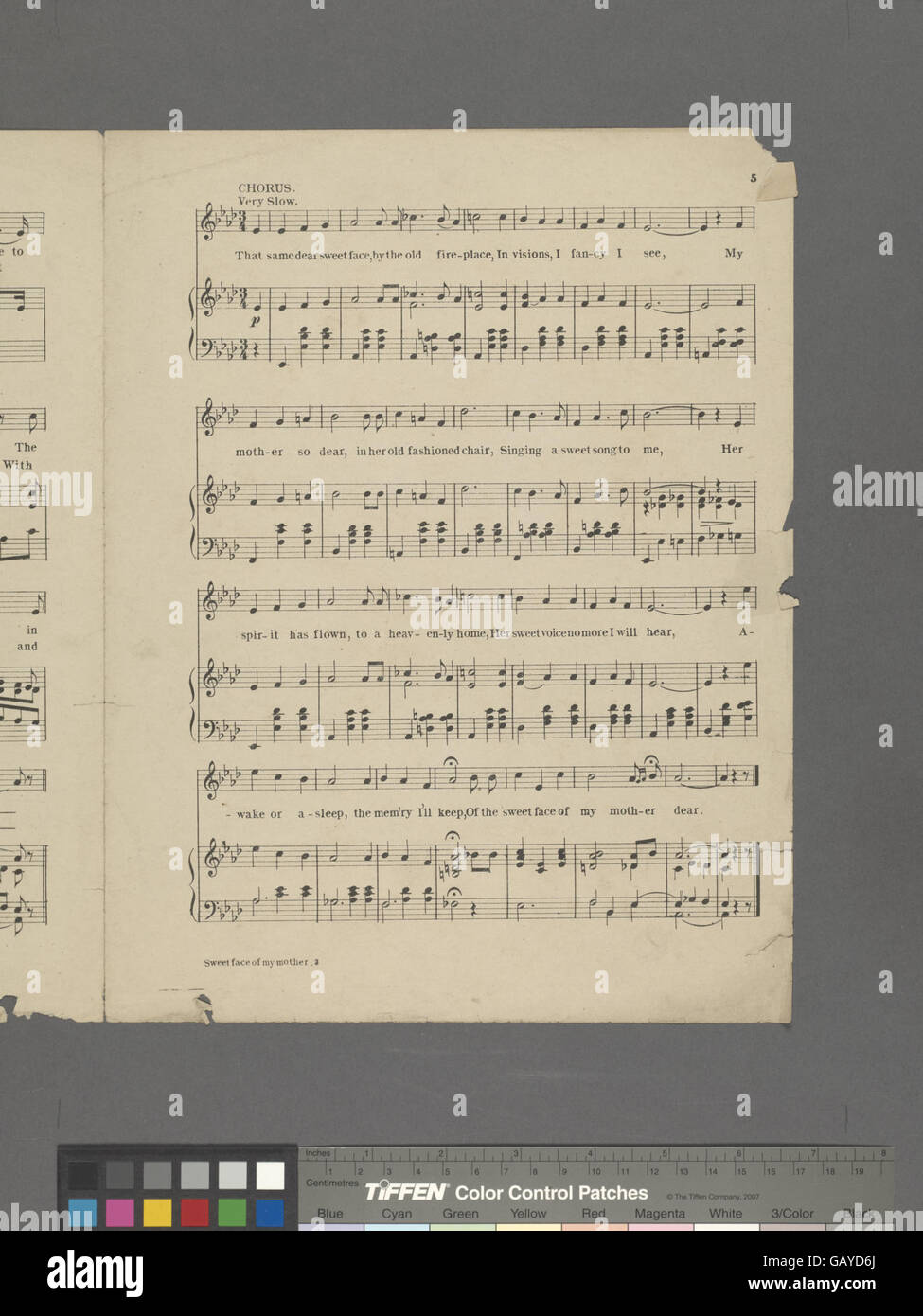 Sheet music cover from 1897 featuring a portrait photograph of the ...