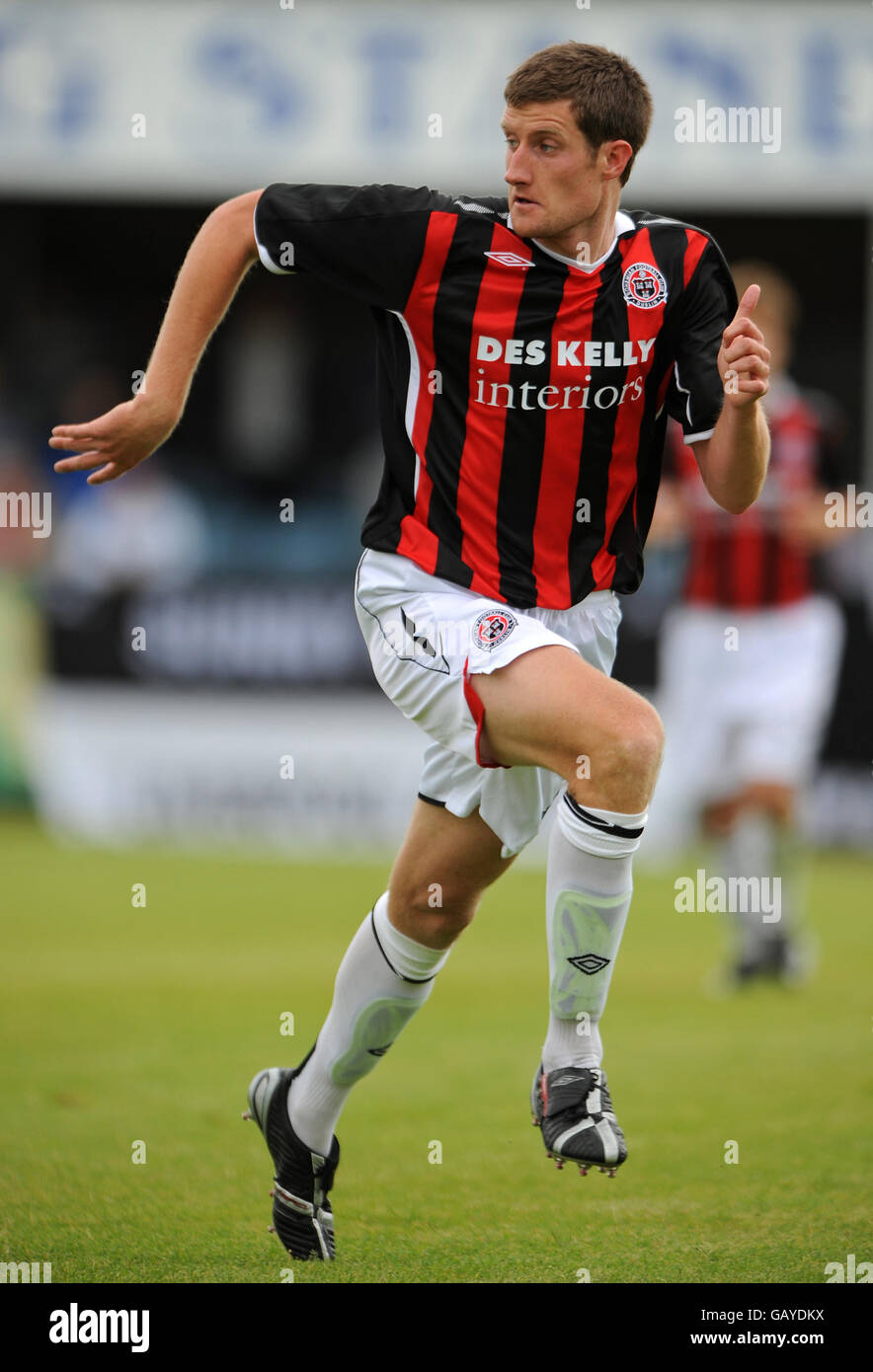 Soccer uefa intertoto cup fc rhyl bohemians belle vue stadium hi-res ...