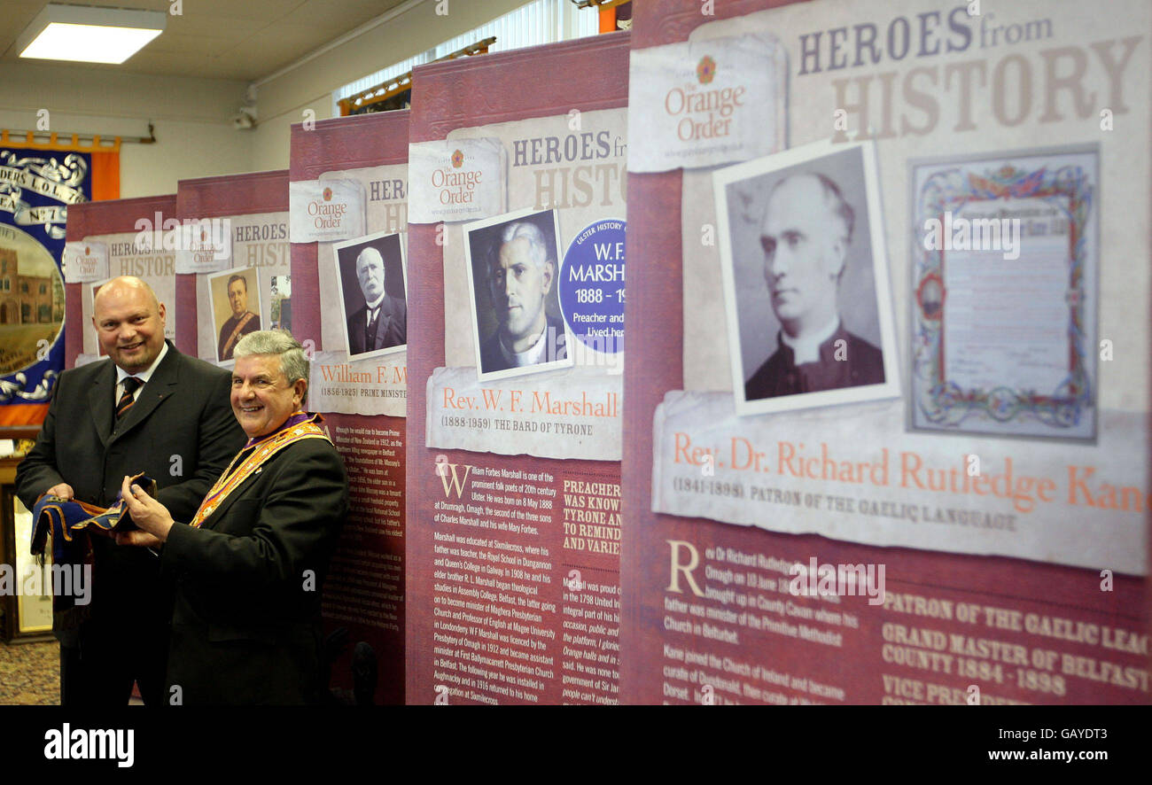 Orange Order exhibition Stock Photo - Alamy