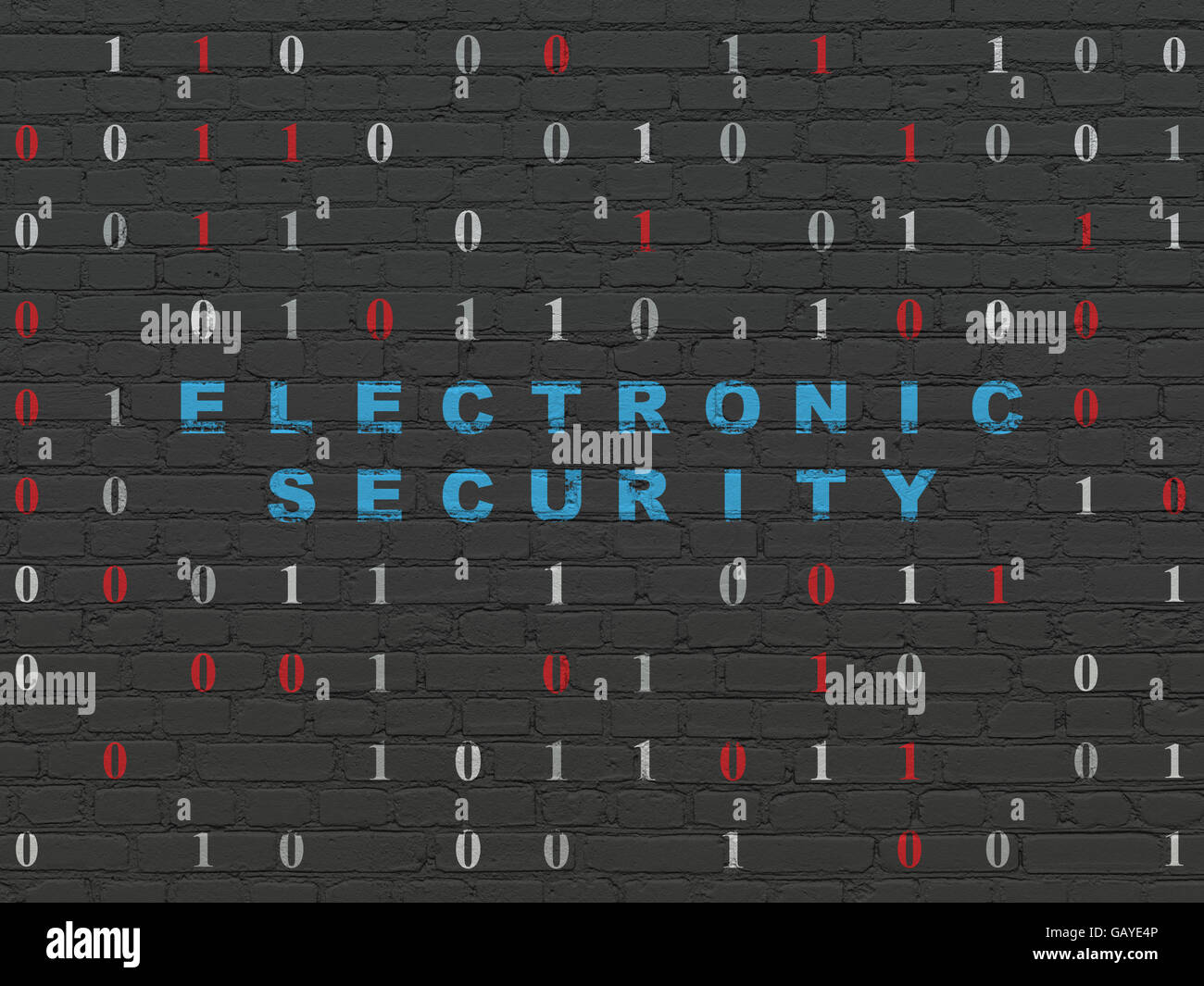Safety concept: Electronic Security on wall background Stock Photo - Alamy
