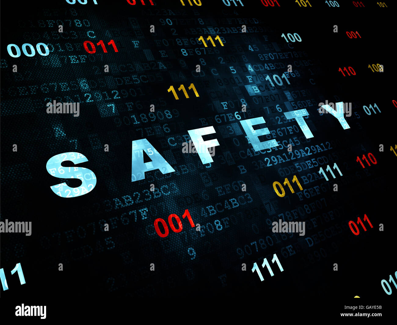 Privacy concept: Safety on Digital background Stock Photo - Alamy