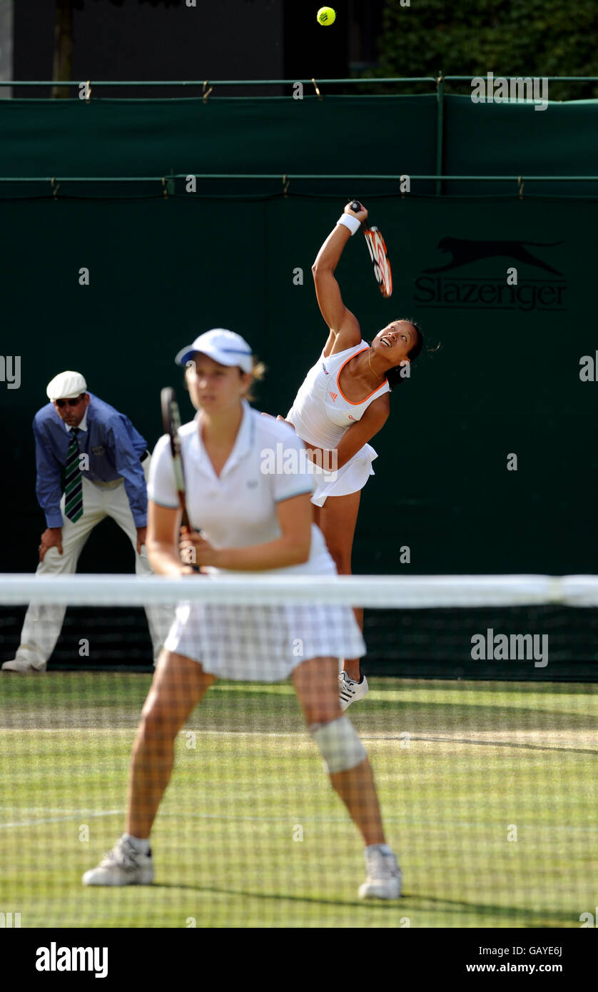 Great Britain's Anne Keothavong and Melanie South in their doubles ...
