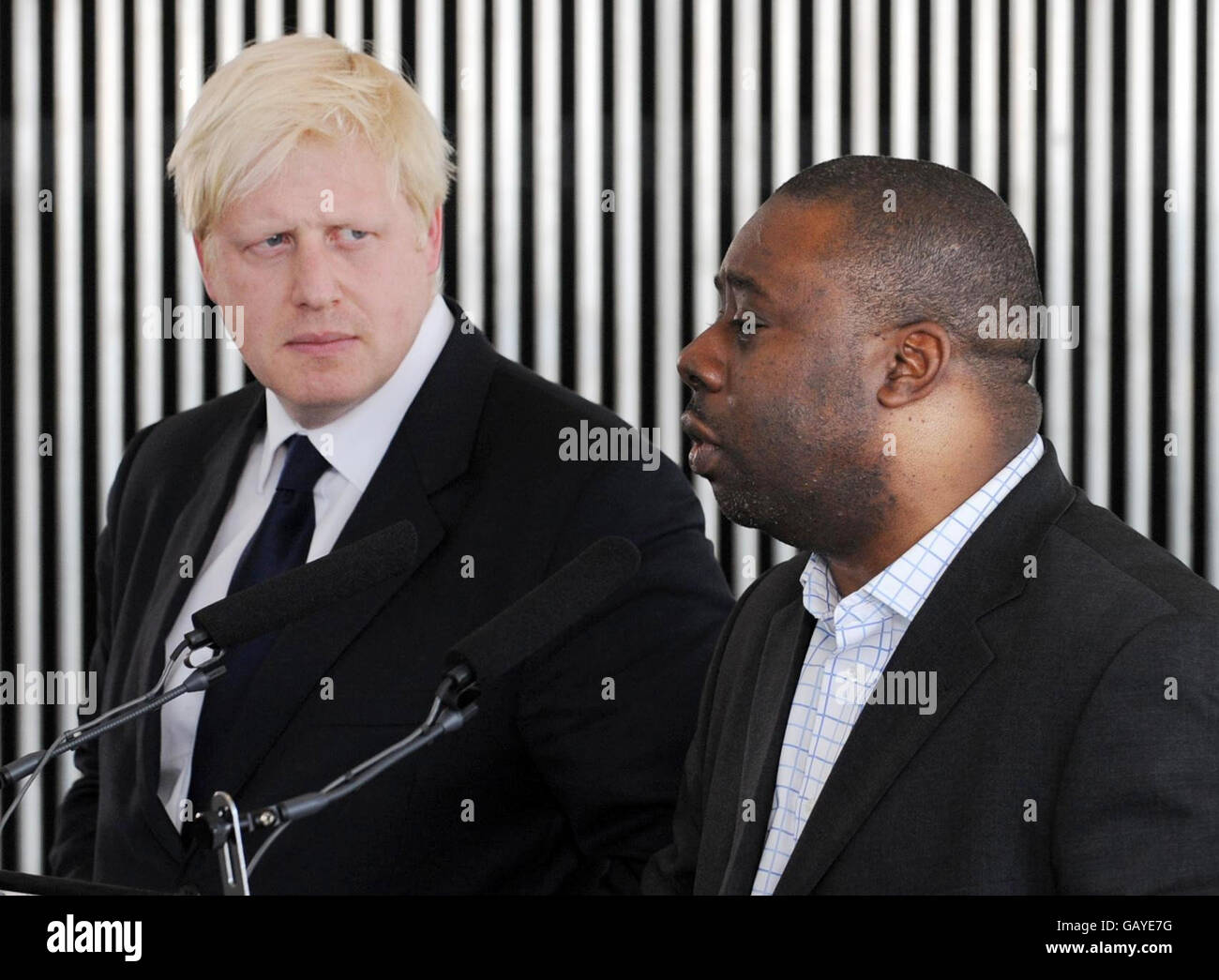 London Mayor Boris Johnson holds a news conference with Deputy Mayor ...