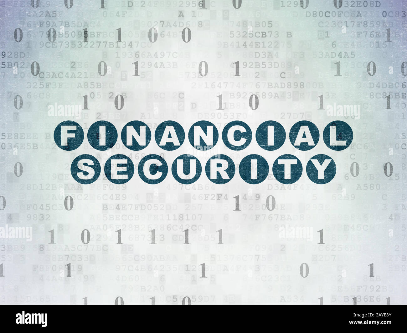 Privacy concept: Financial Security on Digital Data Paper background ...