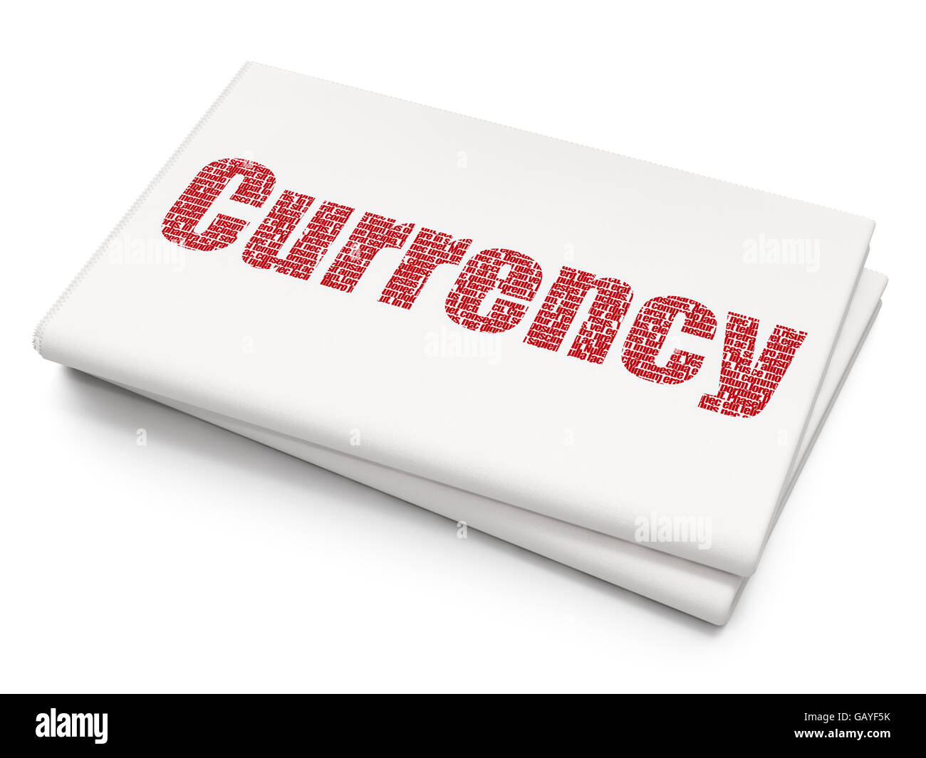 Currency concept: Currency on Blank Newspaper background Stock Photo ...