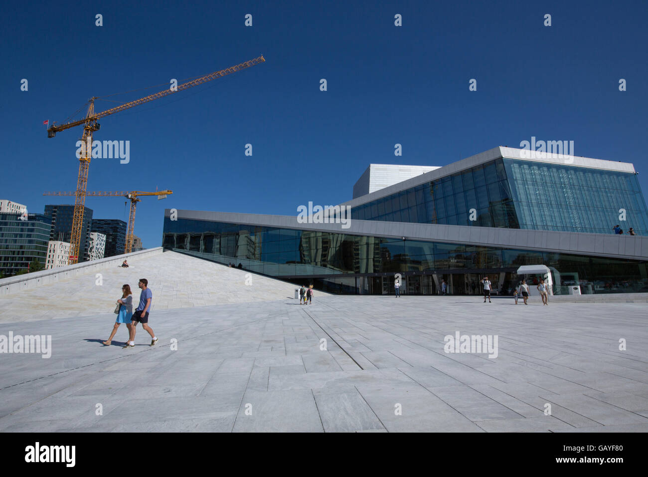 Oslo Opera House, home of The Norwegian National Opera and Ballet, and ...