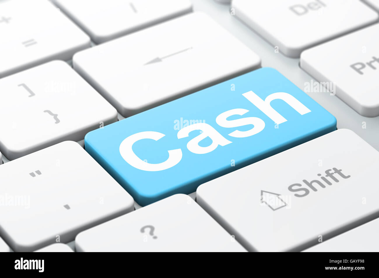 Currency concept: Cash on computer keyboard background Stock Photo - Alamy