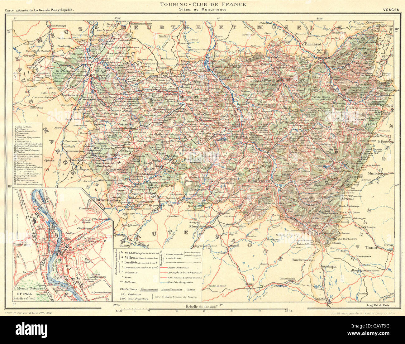 Map vosges france hi-res stock photography and images - Alamy