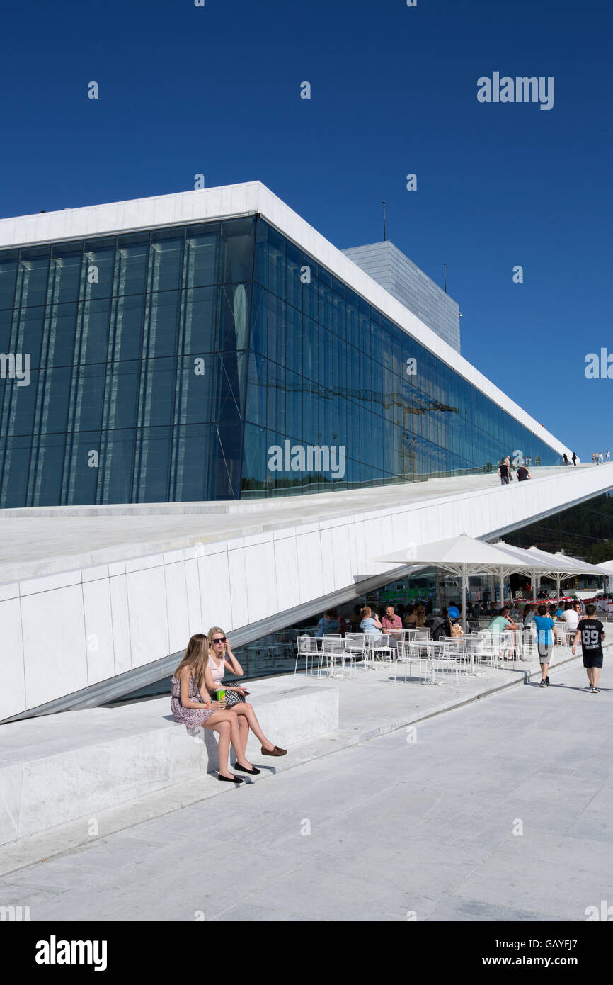 Oslo Opera House, home of The Norwegian National Opera and Ballet, and ...
