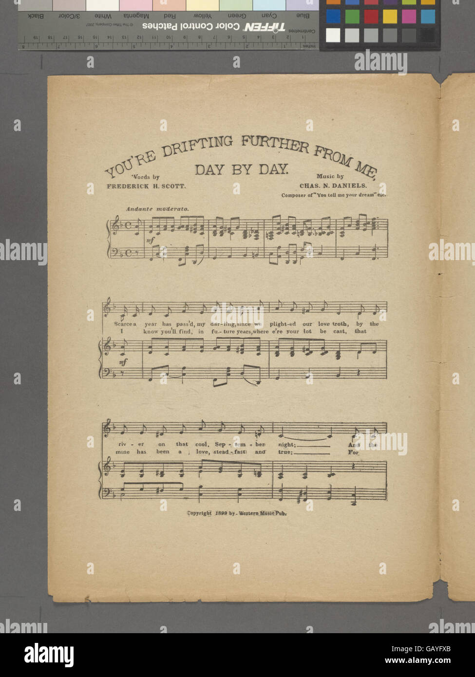 This title suggests a sentiment of emotional distance growing over time ...