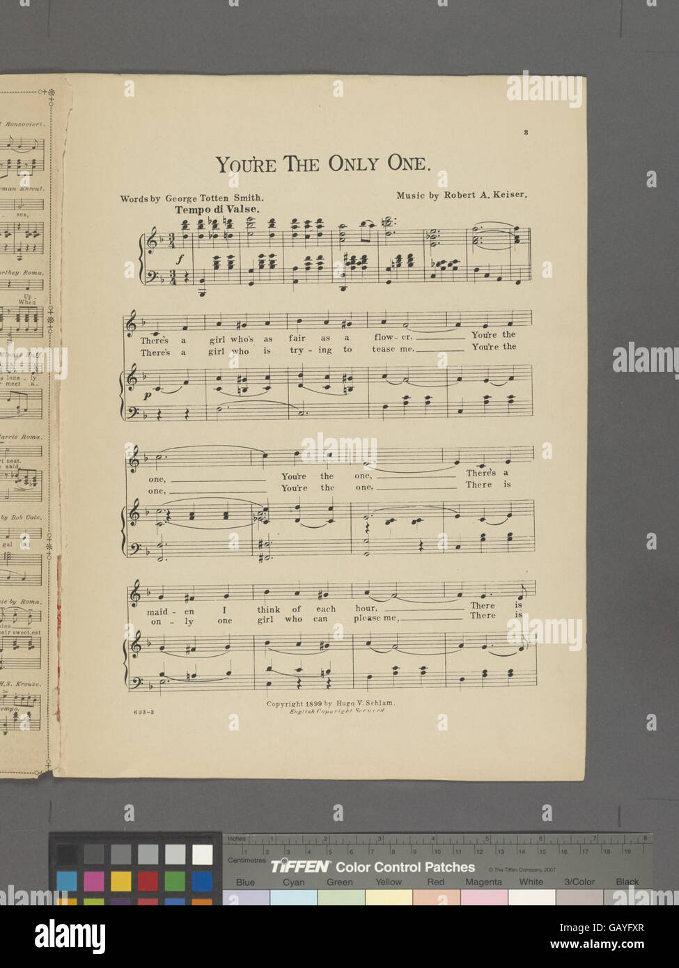 'You're the Only One' suggests a romantic or sentimental theme, likely ...