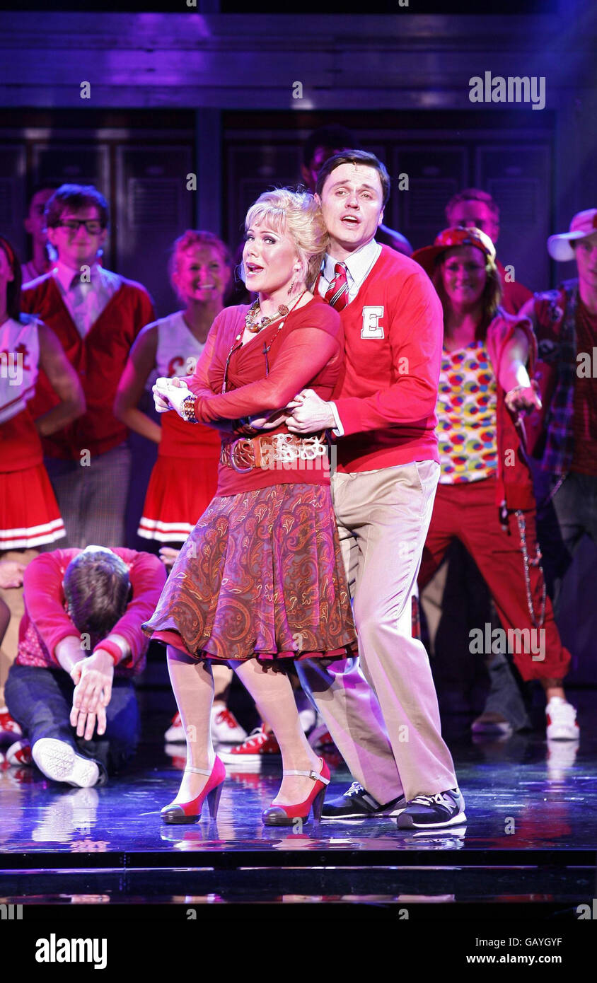 (Left) Letitia Dean (Ms Darius) and co-star Norman Bowman (Coach Bolton ...